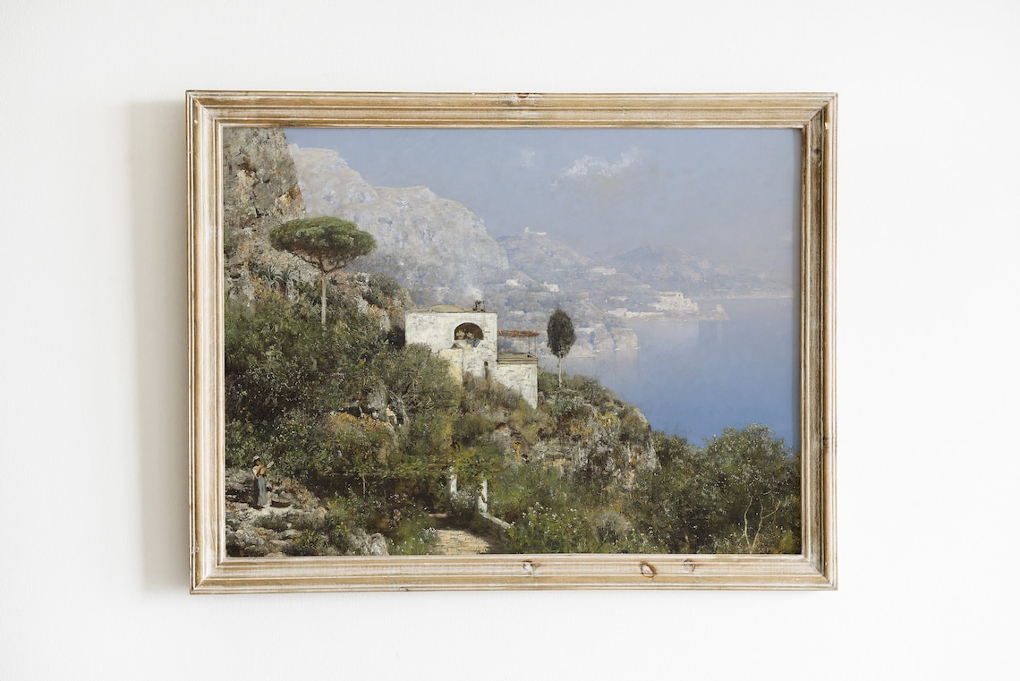 Modroom Capri Landscape Print | Italian Landscape Wall Art | Capri ...