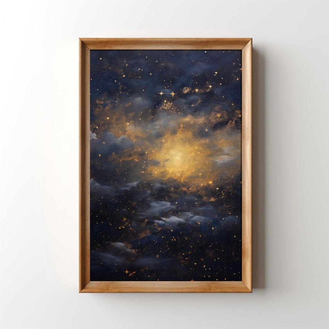 Modroom Celestial Night Sky Starry Night Sky Wall Art, Dark Celestial ...