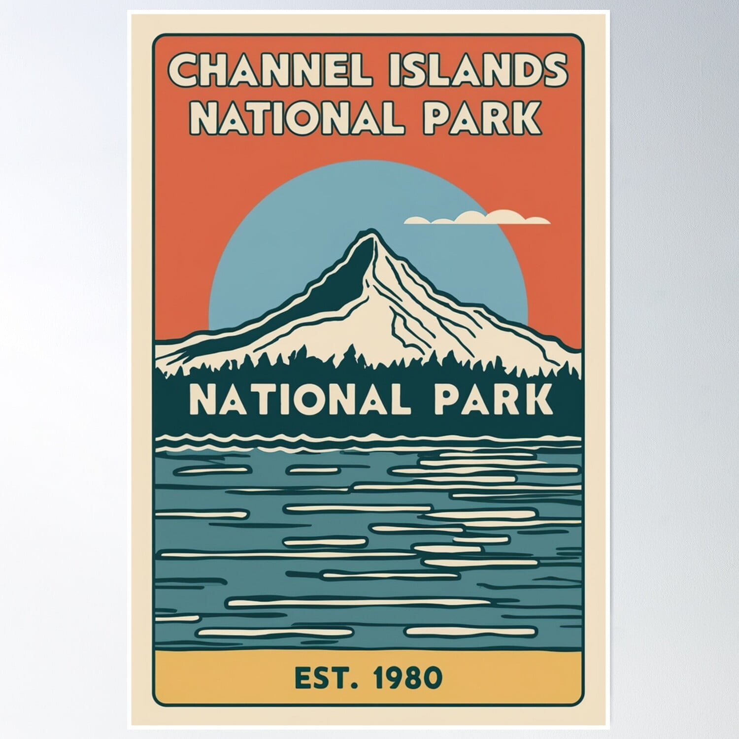 Modroom Channel Islands National Park Style 4 Poster Wall Art, Modern ...