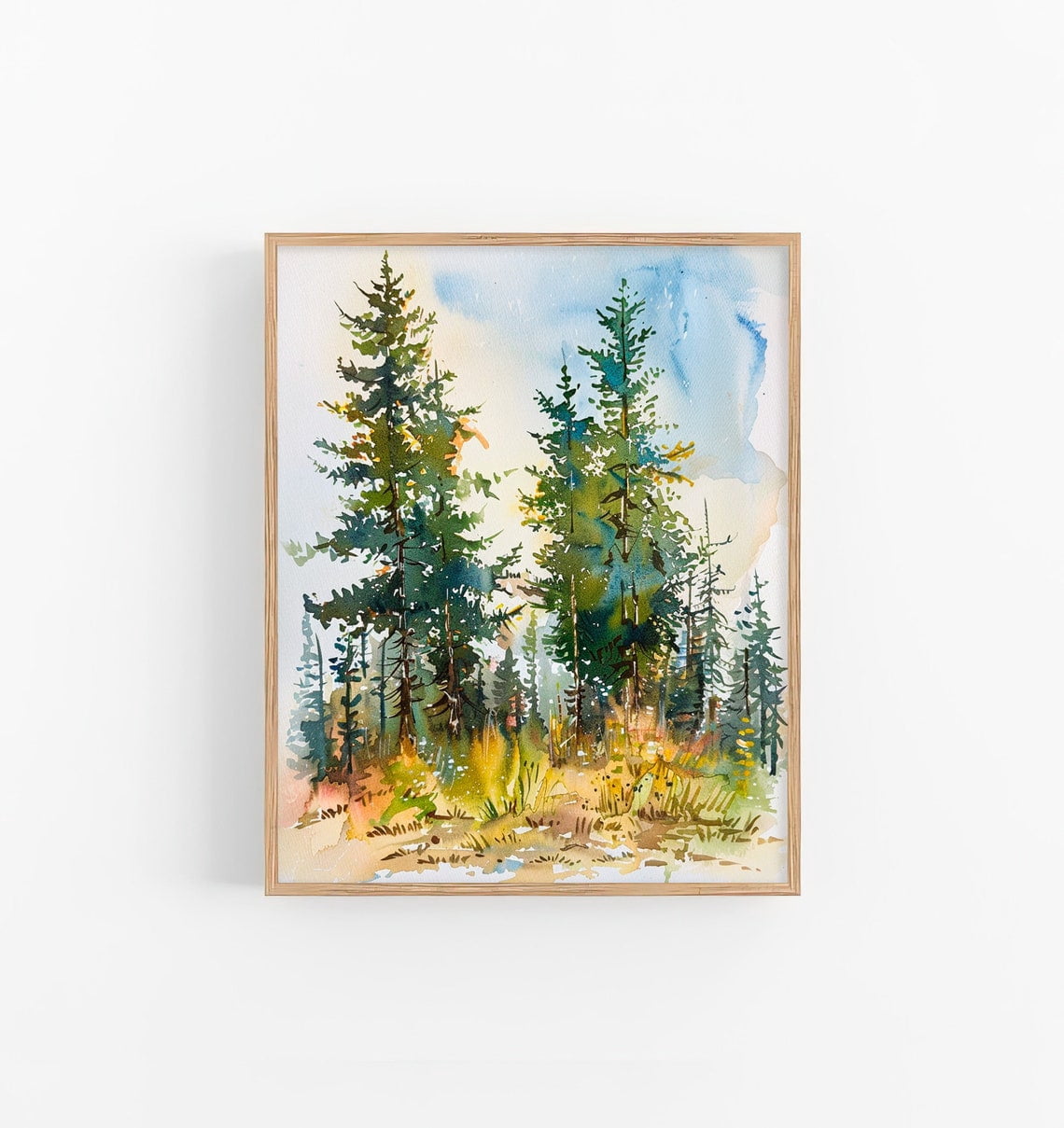 Modroom Chattahoochee Oconee National Forest Painting Pine Trees Art ...