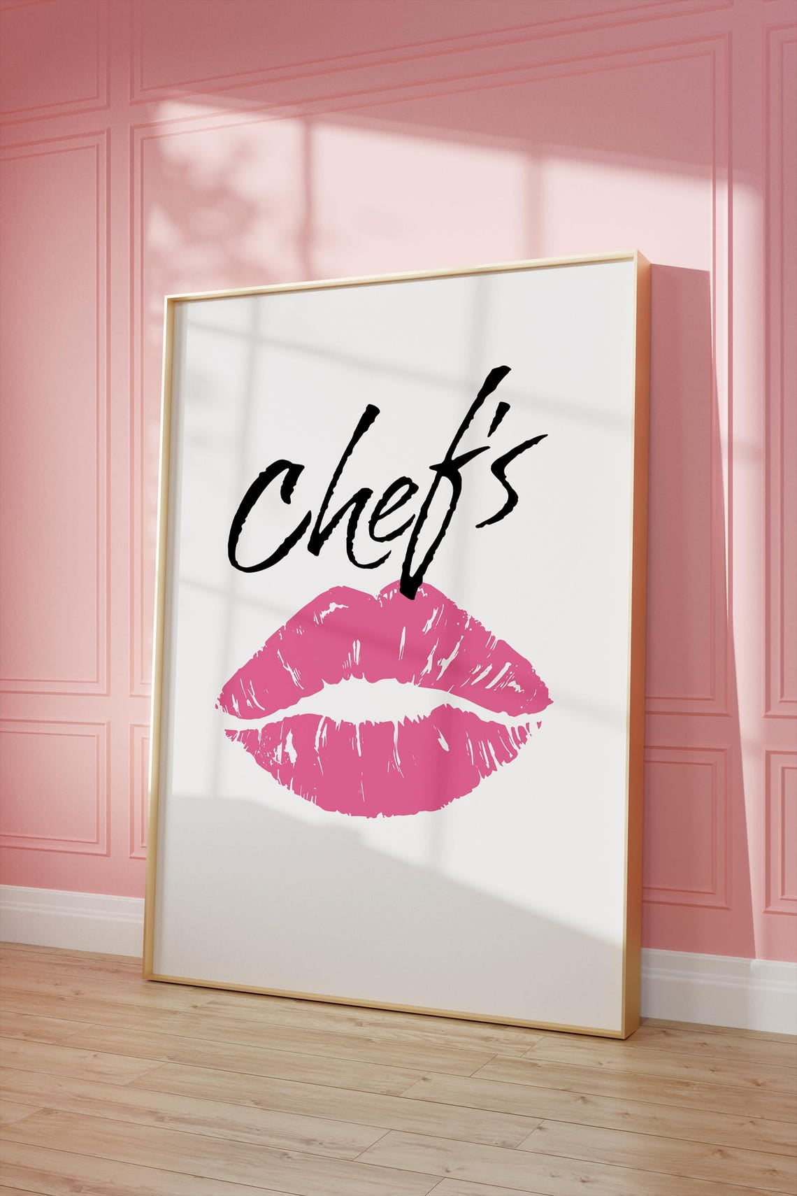 Modroom Chefs Kiss Print, 70S Style Kitchen Print, Funky Kitchen ...