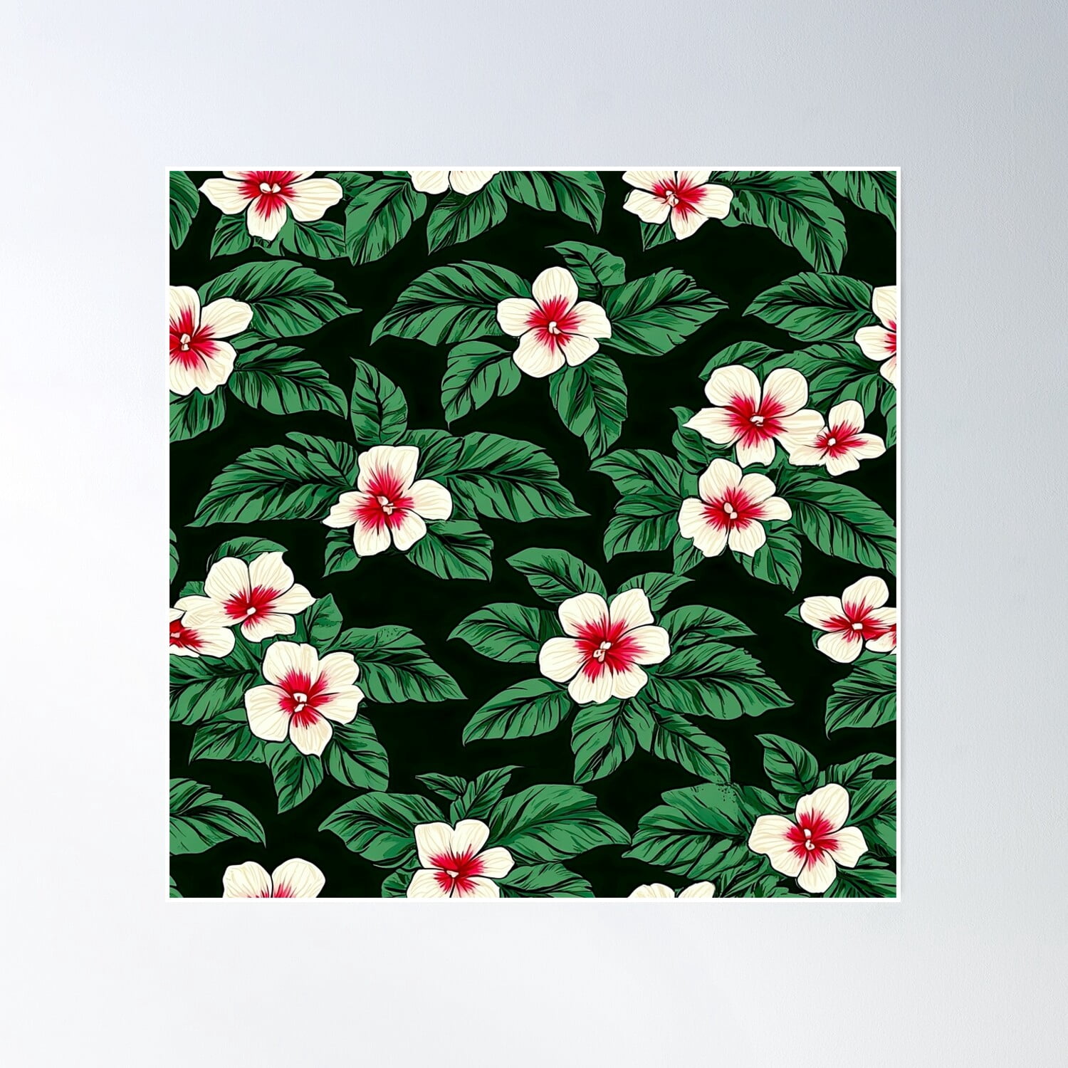 Modroom Classic Hawaiian Hibiscus – Botanical Hawaiian Floral Vibes ...