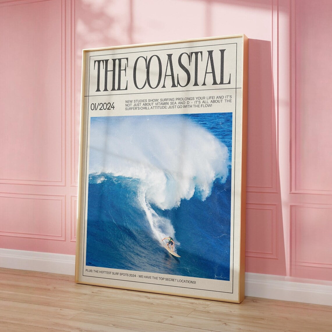 Modroom The Coastal Print Magazine Cover Wall Art Preppy Coastal Art ...