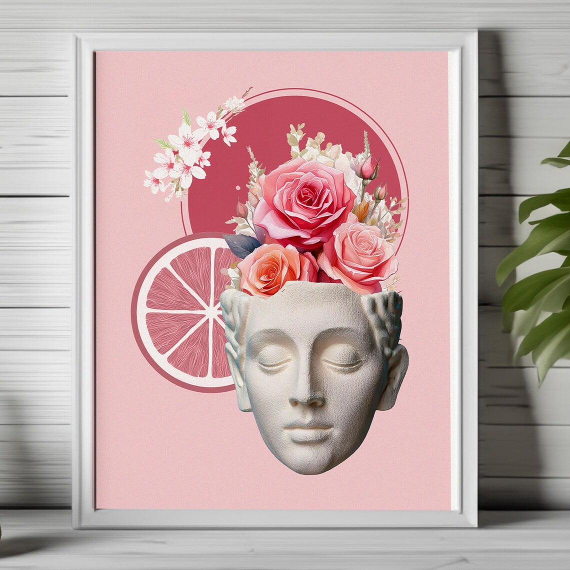 Modroom Collage Surrealiste, Surreal Floral Art, Aesthetic Pink Print ...
