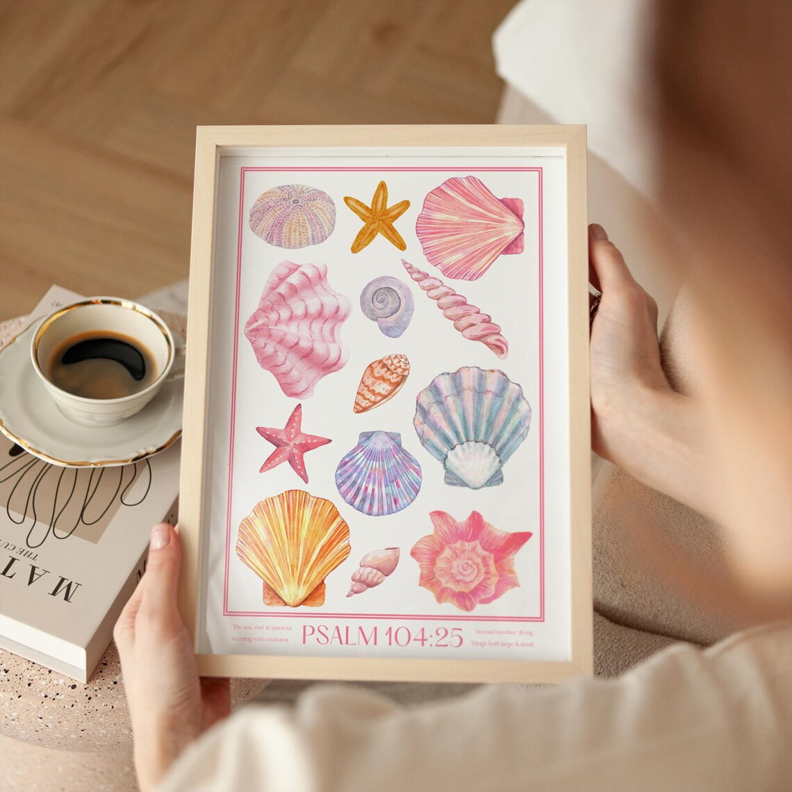 Modroom Colorful Christian Coastal Cowgirl Print Psalm Bible Verse ...