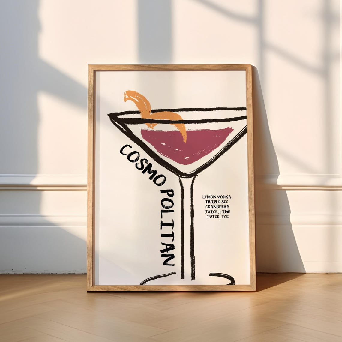 Modroom Cosmopolitan Whimsical Print | Cocktails (Cocktail Prints ...