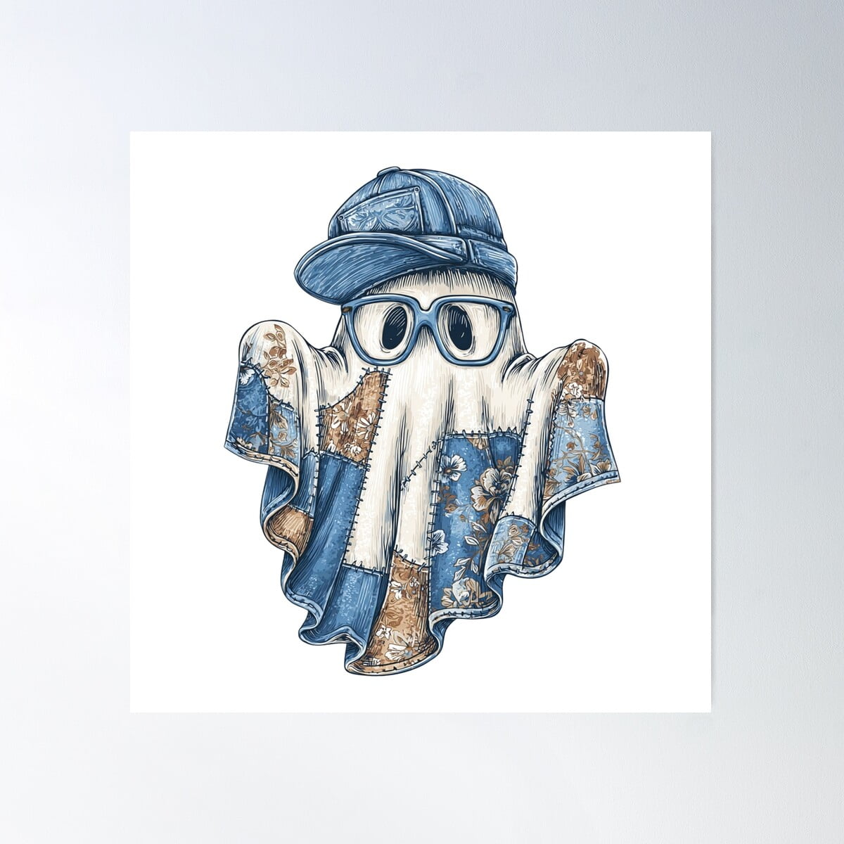 Modroom Costume Party Ghost Illustration | Whimsical Spooky Season ...