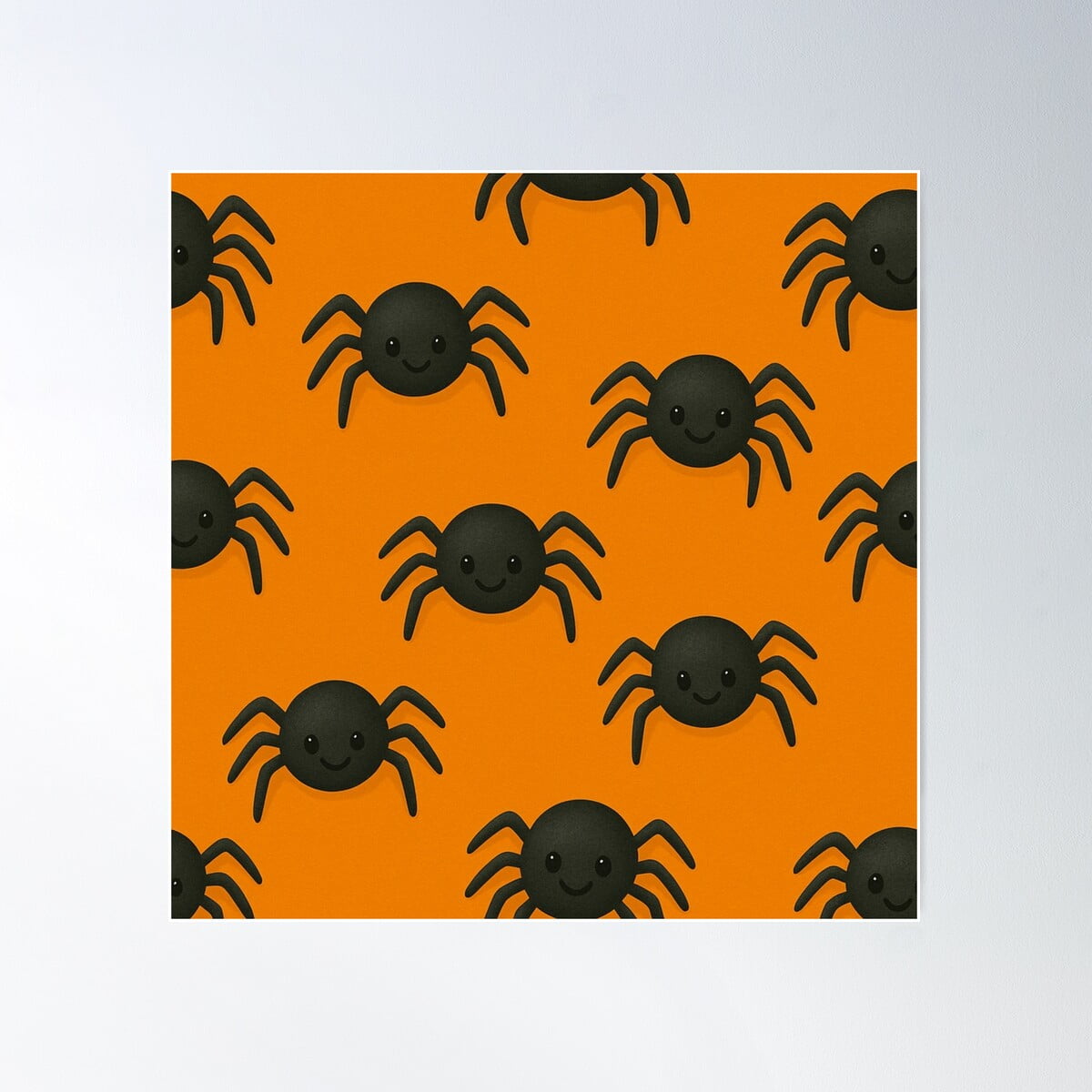 Modroom Costume Party Spider Cute Face Poster, Modern Decor, 24x24 ...