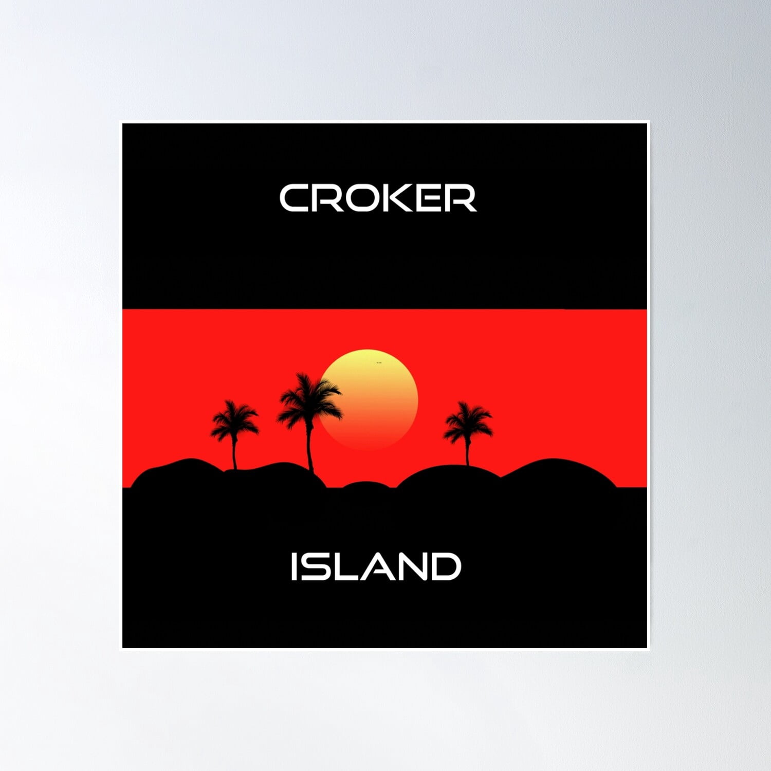 Modroom Croker Island Poster Wall Art, Modern Wall Decor, 24x24 ...