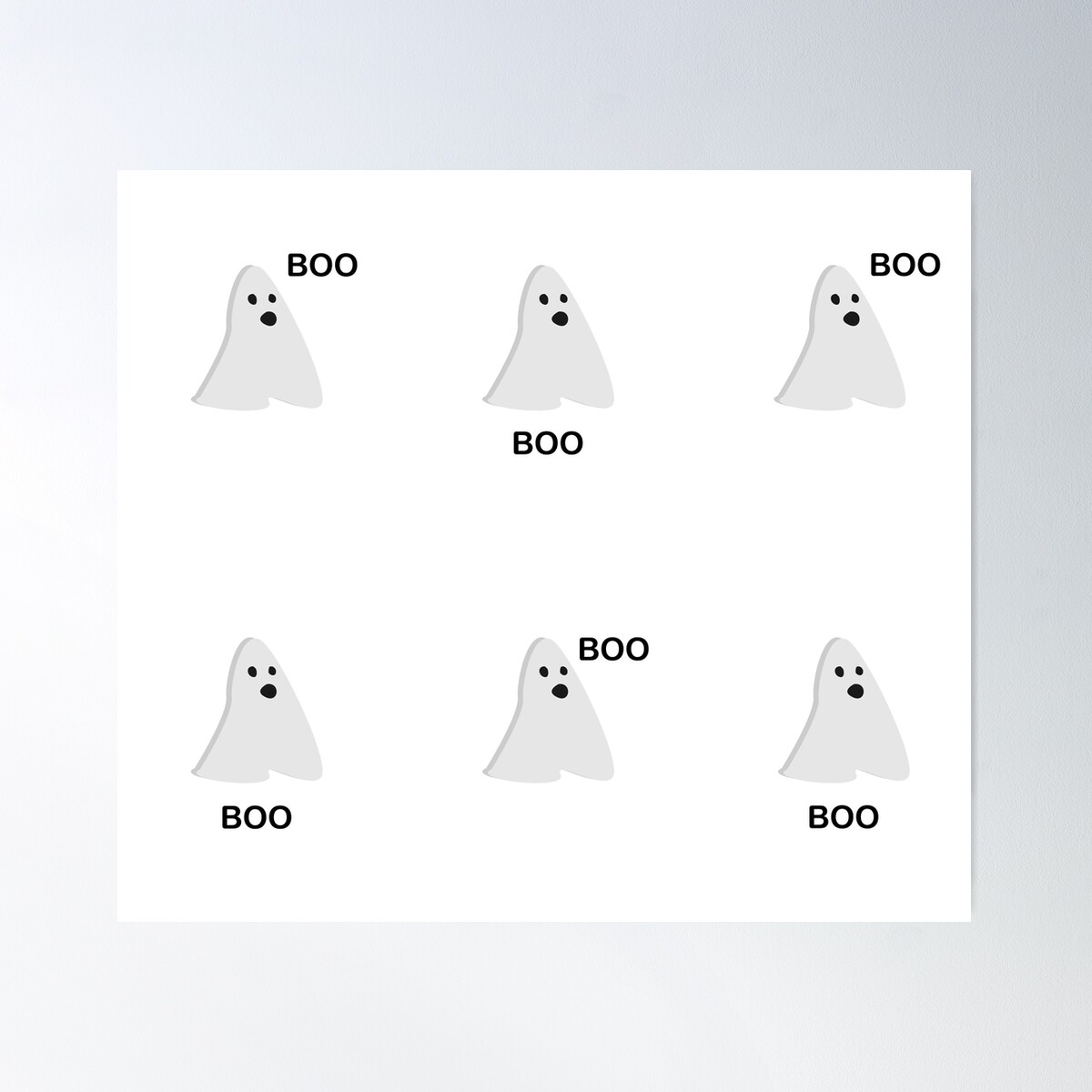 Modroom Cute Ghosts Boo Pack Poster, Modern Decor, 16x24 UNFRAMED ...