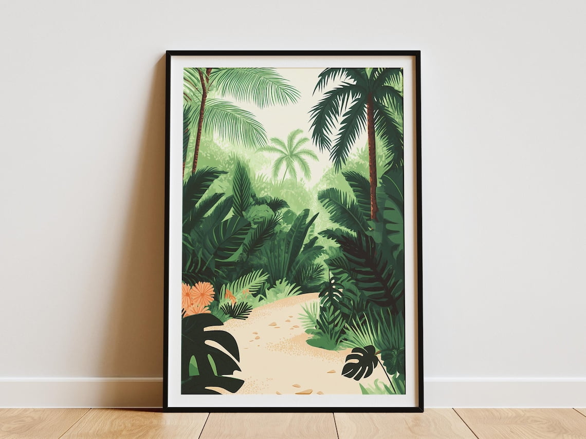 Modroom Daintree Rainforest Poster Australia Jungle Print Tropical ...