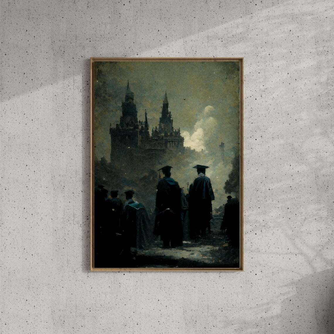 Modroom Dark University Poster Gothic Architecture Dark Academia ...