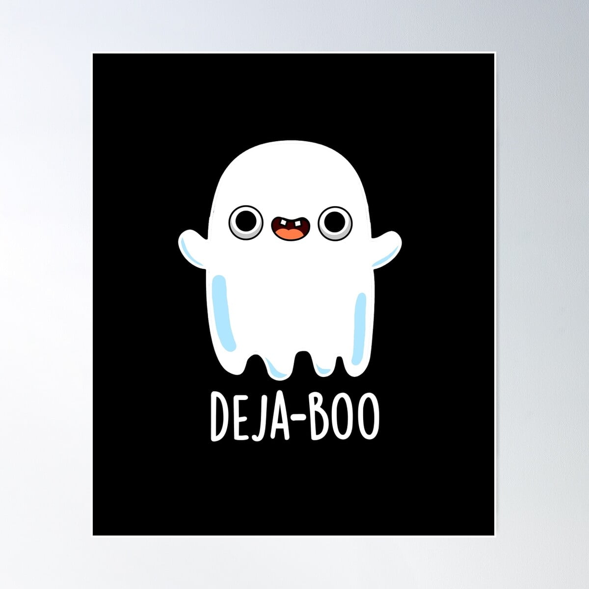Modroom Deja Boo Ghost Puns (Dark Bg) Poster, Modern Decor, 16x24 ...