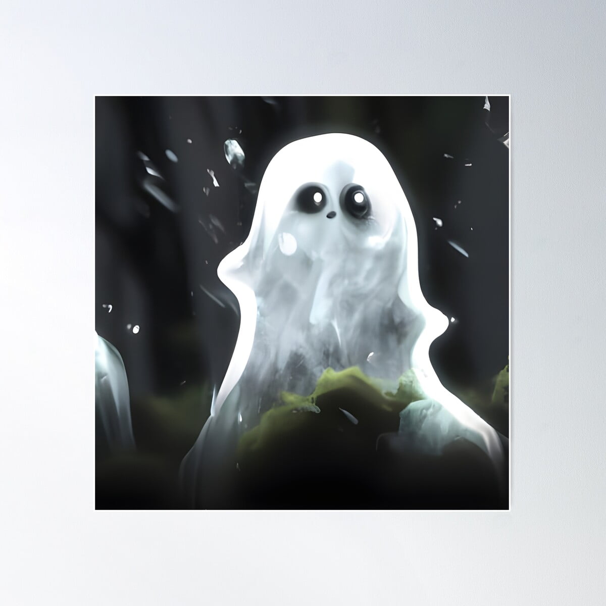 Modroom Derpy Ghost Poster, Modern Decor, 16x16 UNFRAMED - Walmart.com