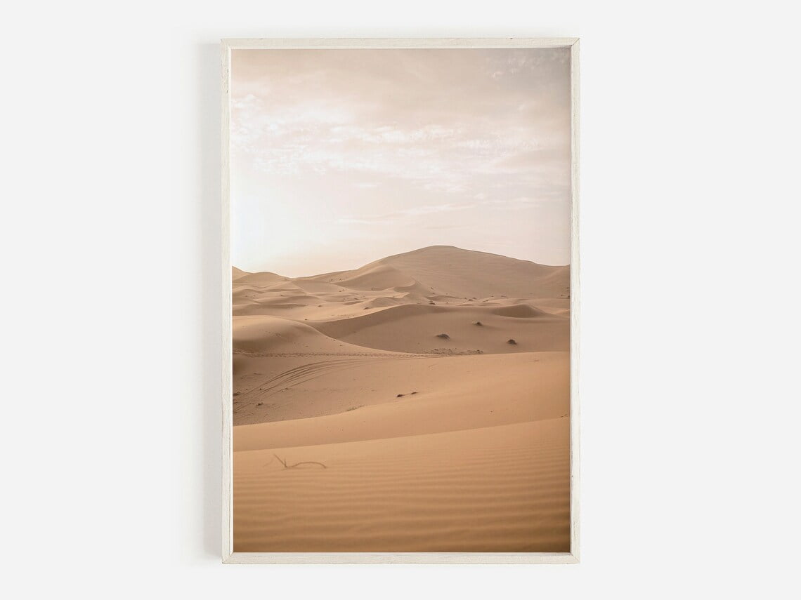 Modroom Desert Sand Print, Sand Art Print, Desert Landscape, Desert ...