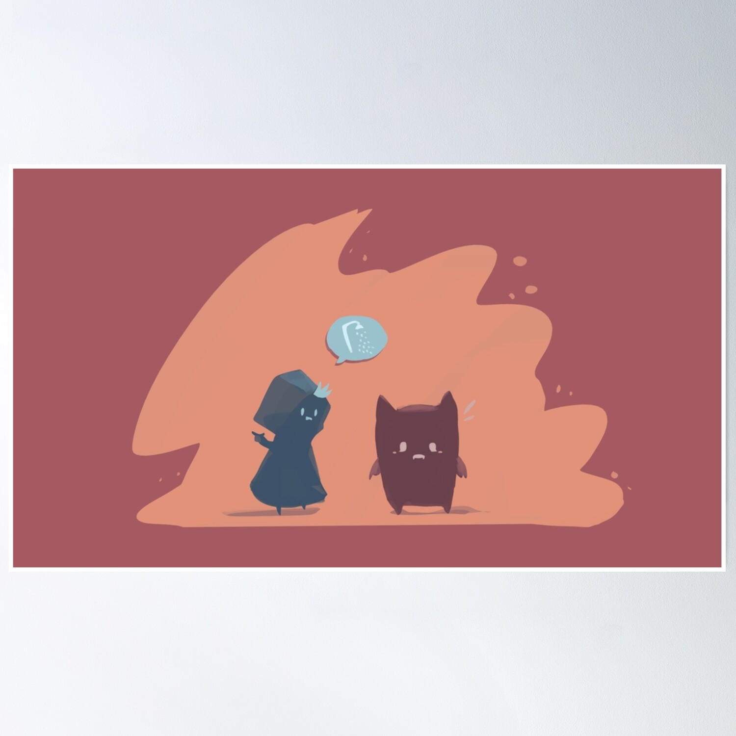 Modroom Devil Bath Time Poster Wall Art, Modern Wall Decor, 8x12 ...