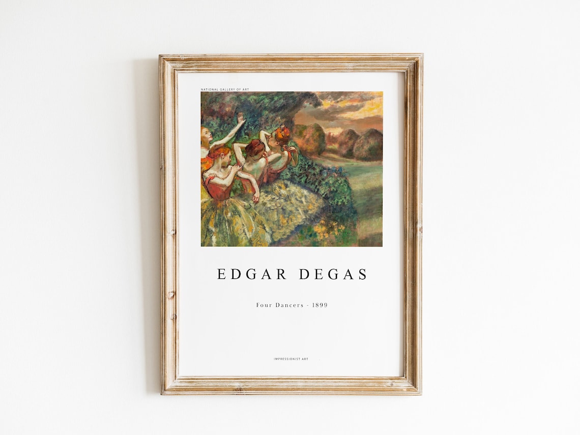Modroom Digital, Museum Exhibition Poster, Edgar Degas - Four Dancers ...