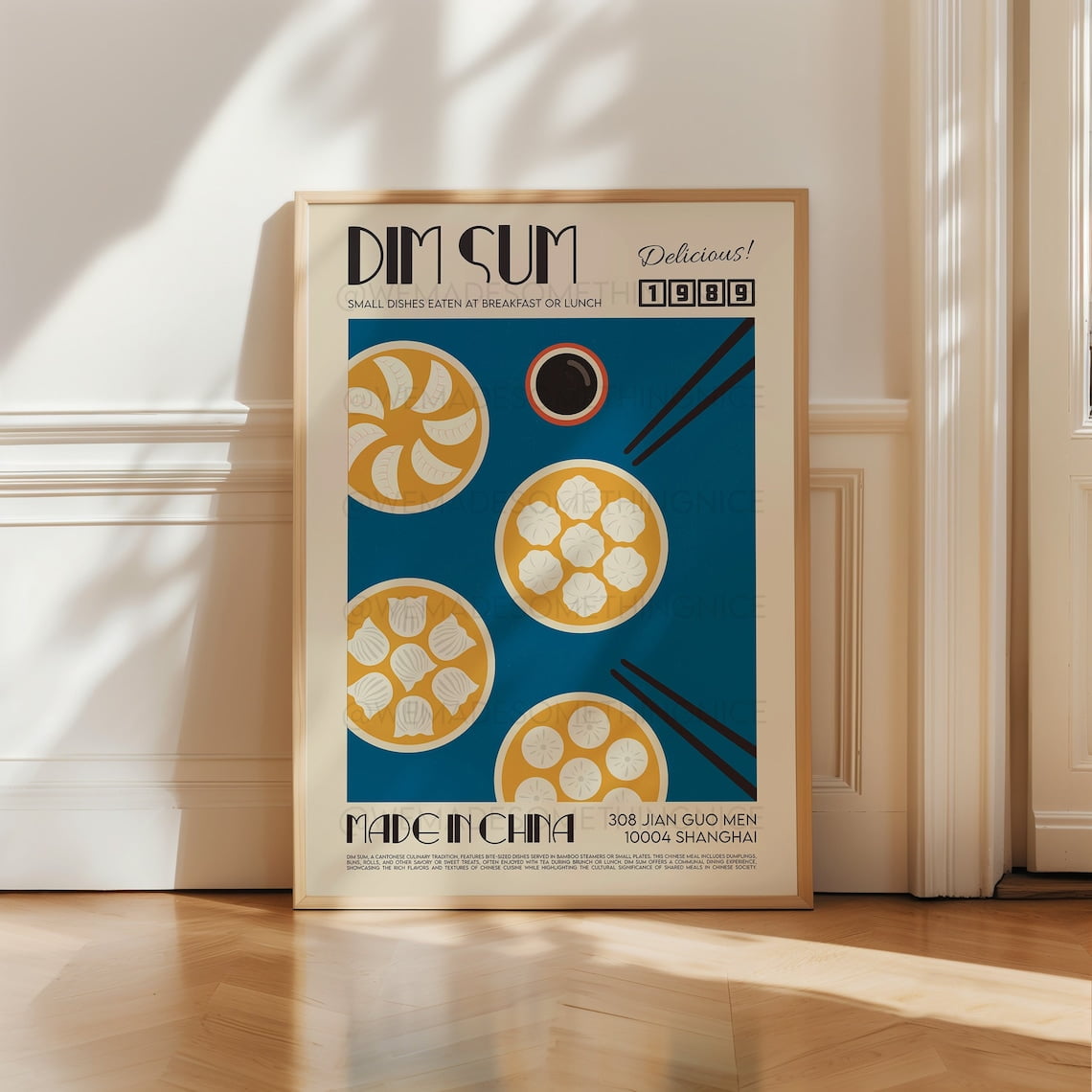 Modroom Dim Sum Poster, Kitchen Poster, Kitchen Print, Food Print ...