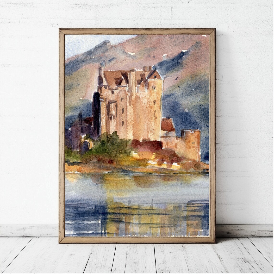 Modroom Eilean Donan Painting Scottish Castle Fine Art Print Wall Art ...