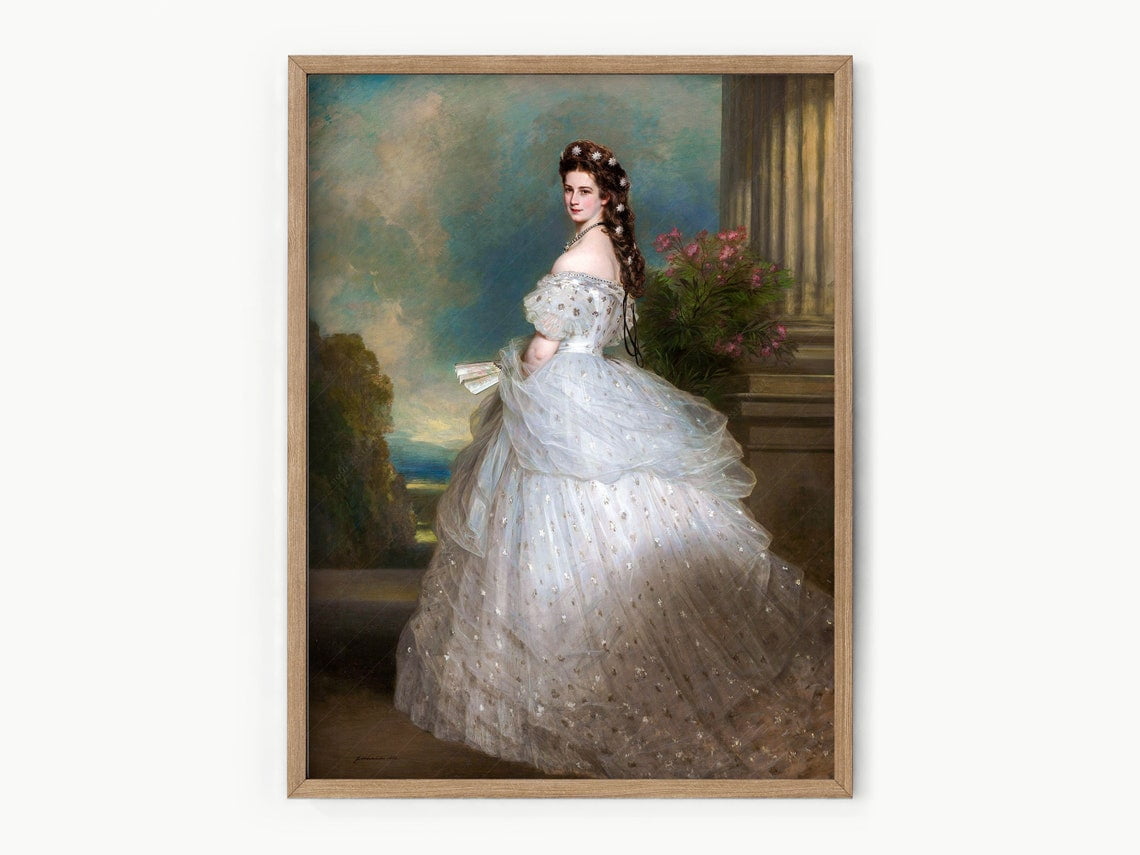 Modroom Empress Elisabeth Poster Victorian Fashion Wall Art Elegant ...