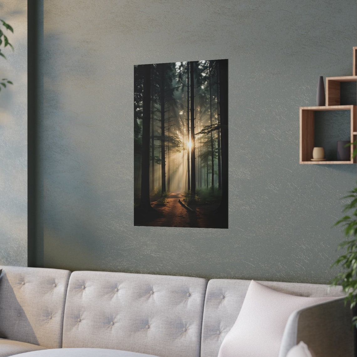 Modroom Enchanted Forest, Wall Art, Poster Print, Ai Art, Nature Art ...