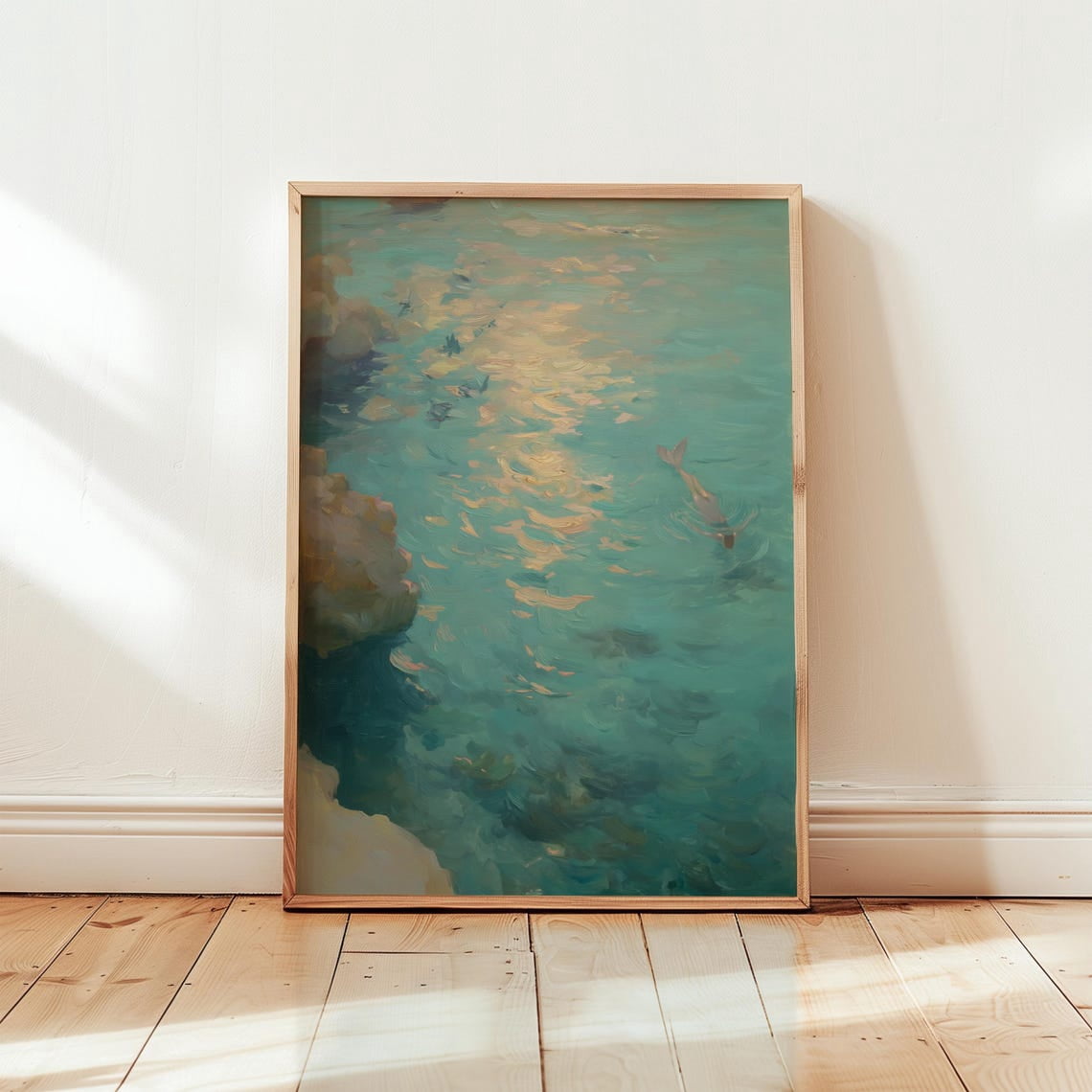 Modroom Ethereal Mermaid Wall Art Print Monet Style, Impressionist ...