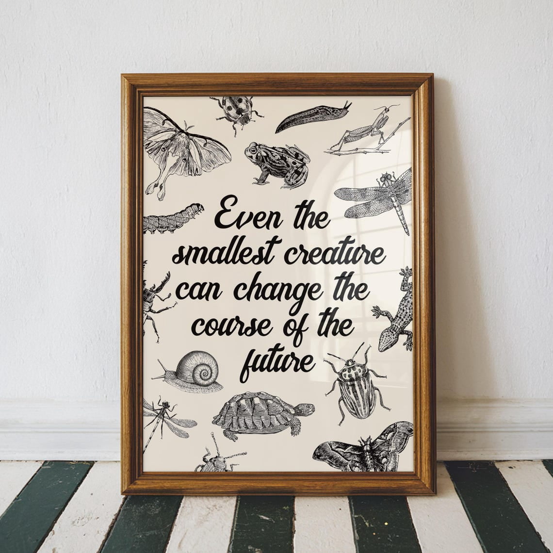 Modroom Even The Smallest Creatures Poster | Lotr Quote Art | Bug ...