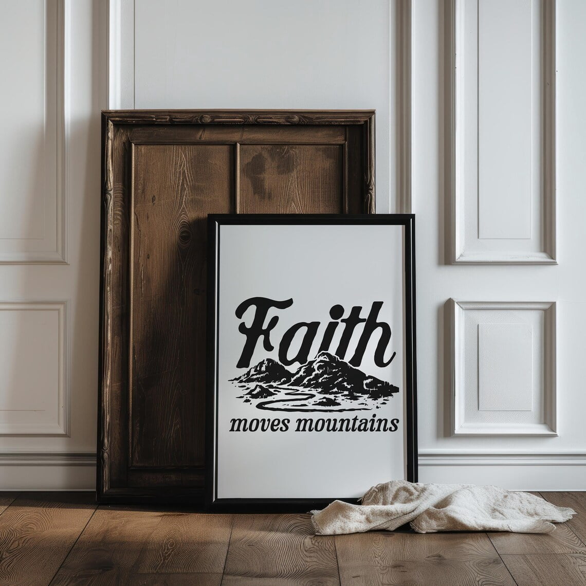 Modroom Faith Moves Mountains Bible Verse Wall Art | Christian ...