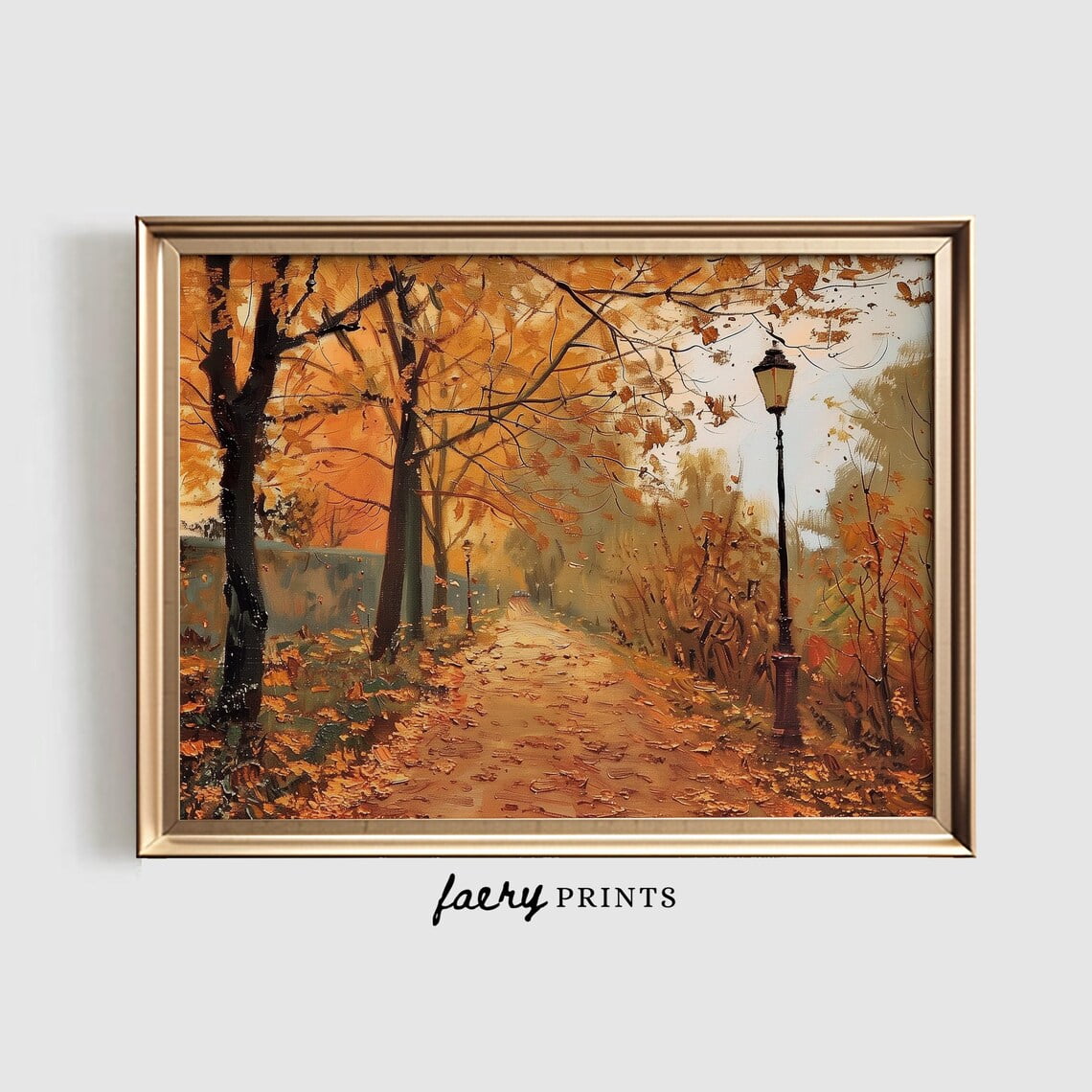 Modroom Fall Scenery Print | Autumn Leaves Wall Art | Fall Park ...