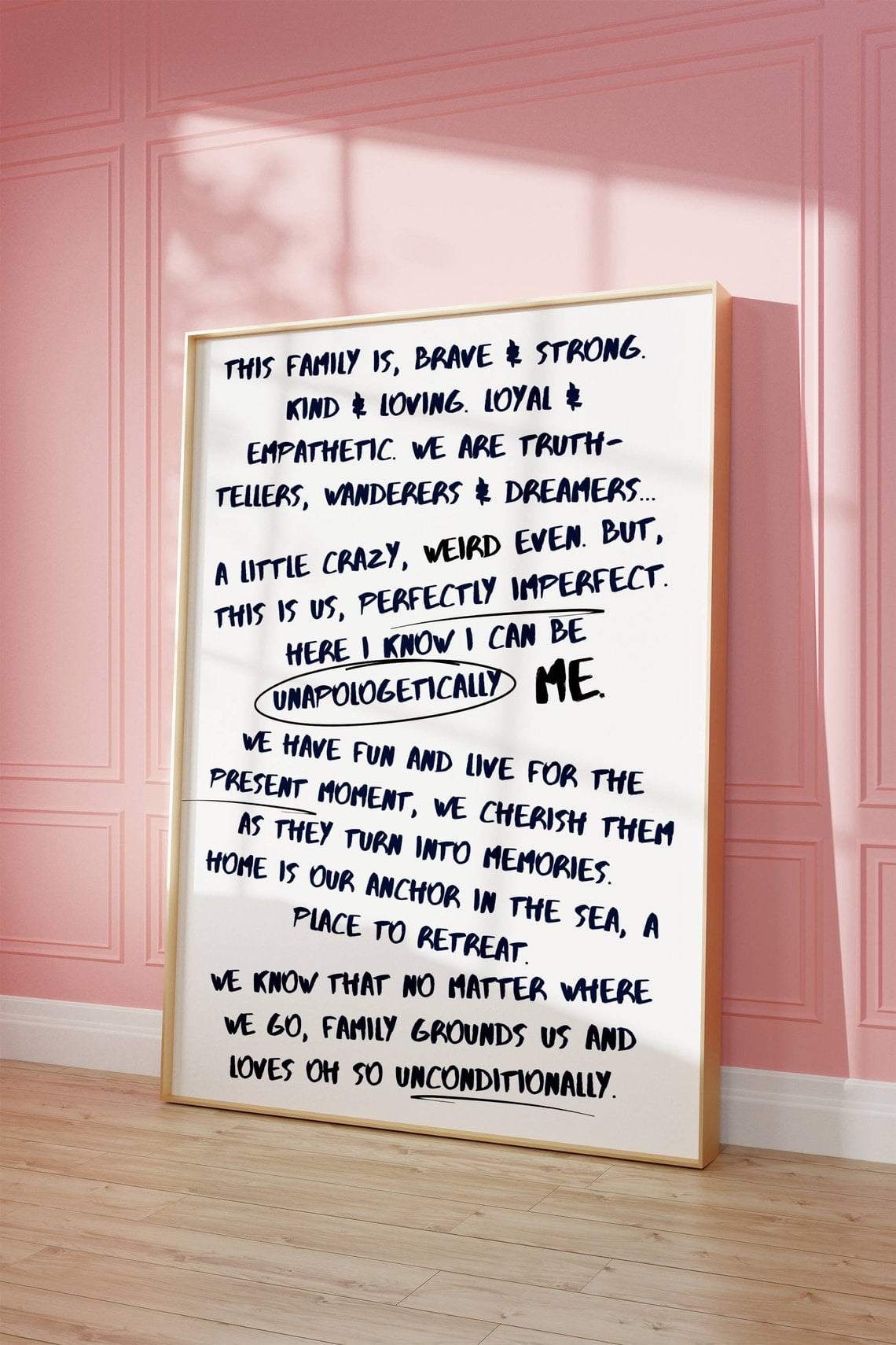 Modroom Family Mantra, Family Poster, Black And White Art, Minimalist ...