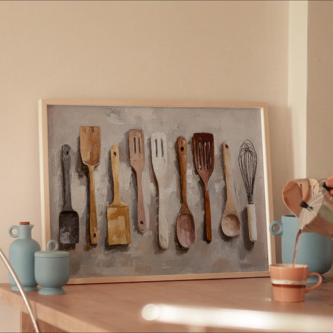 Modroom Farmhouse Kitchen Poster Rustic Culinary Wall Art Cooking ...