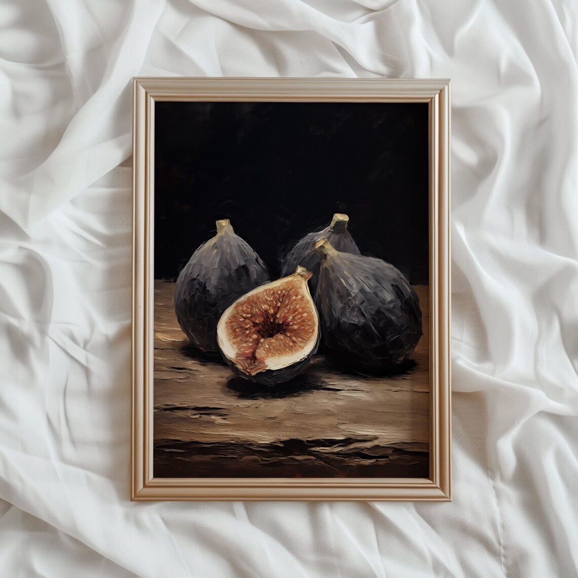Modroom Fig Art Print Vintage Kitchen Wall Art | Rustic Dark Academia ...