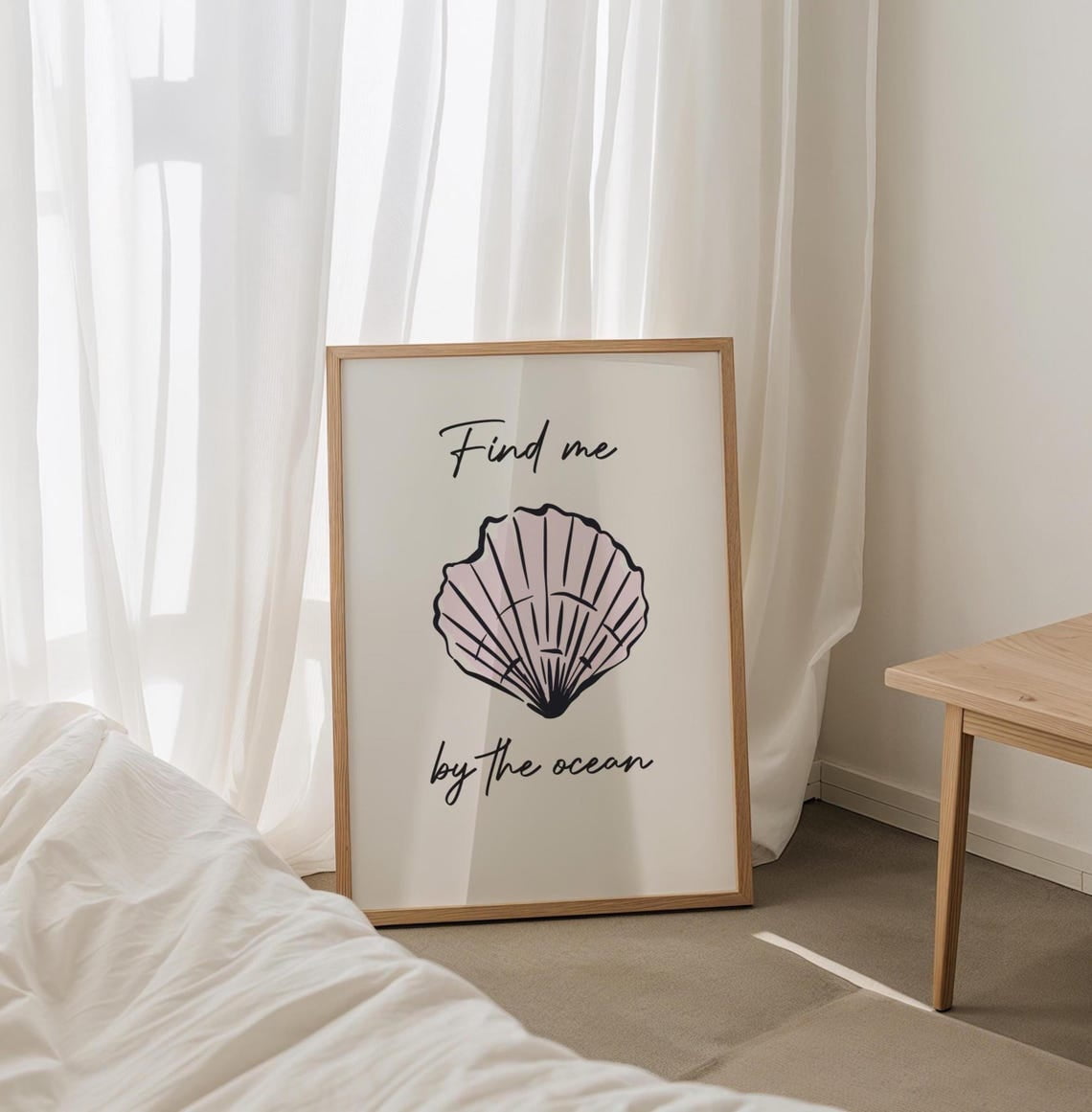 Modroom Find Me By The Ocean Print Trendy Coastal Wall Art Surf ...