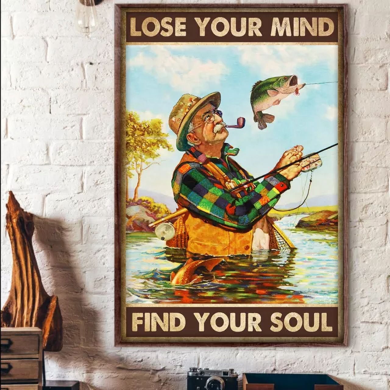 Modroom Fishing Lose Your Mind Find Your Soul Fisherman'S Fish Outdoor ...