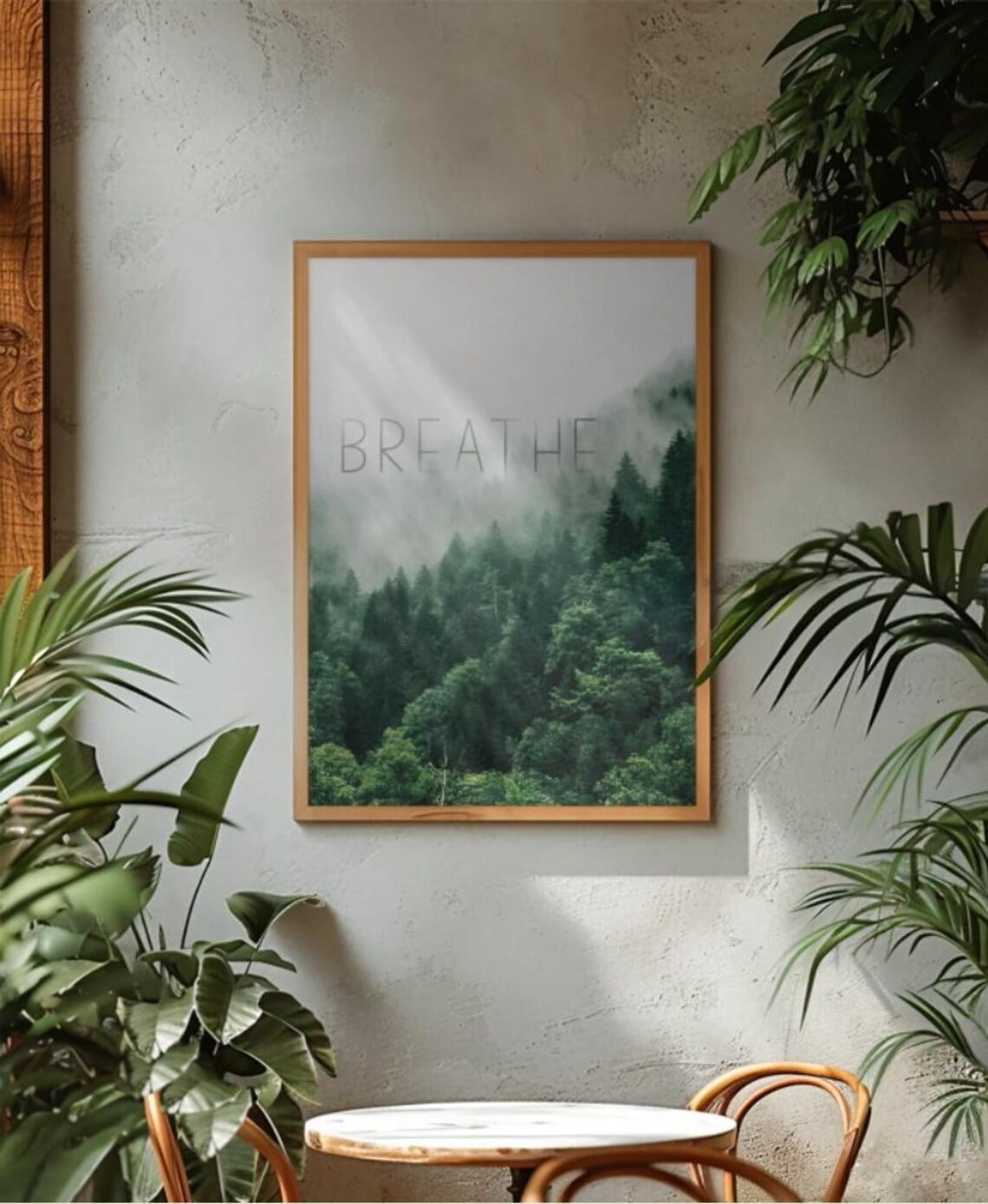 Modroom Forest Photo Poster For Living Room, Nature, Minimalist Design ...
