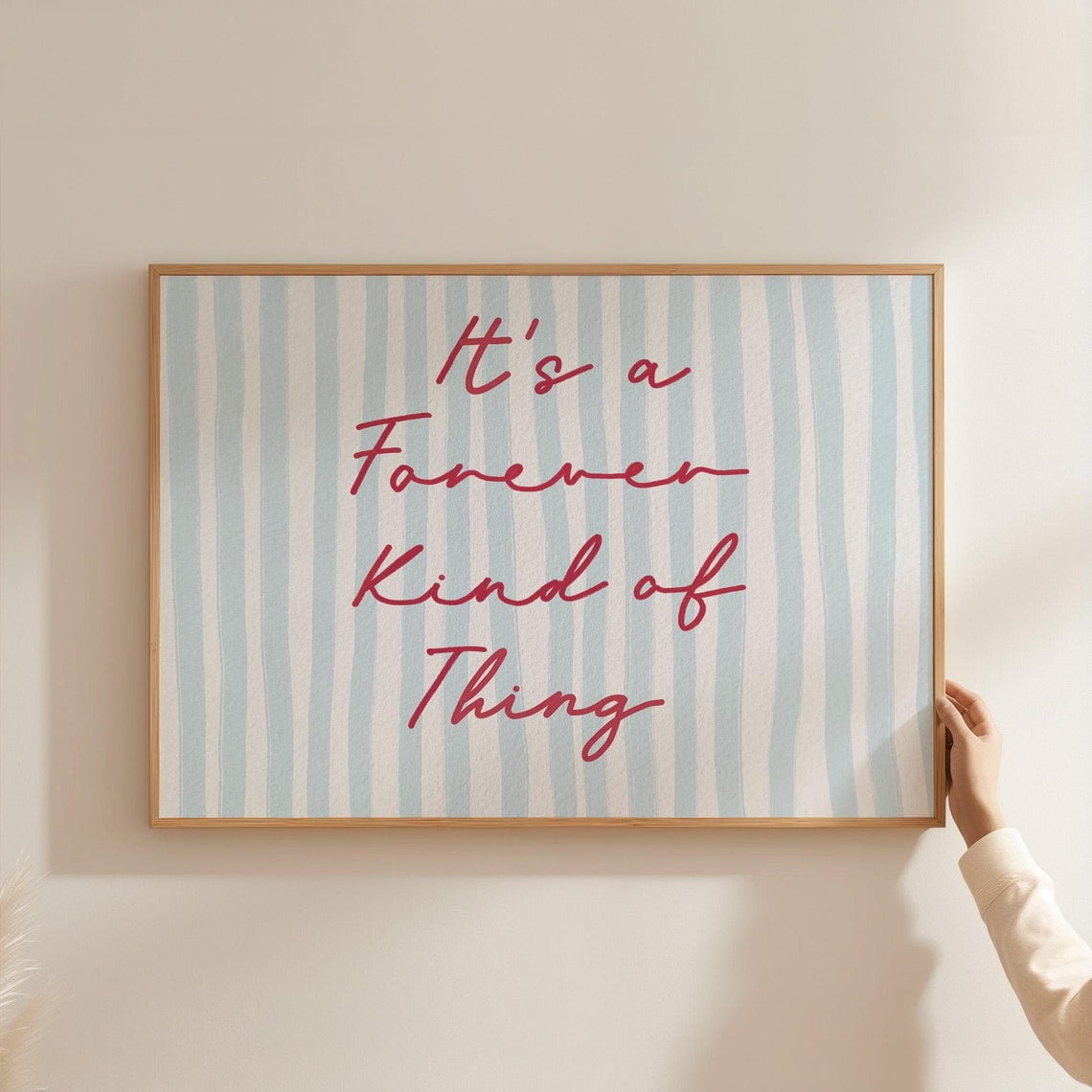 Modroom It'S A Forever Kind Of Thing Red Blue Stripe Trendy Aesthetic ...