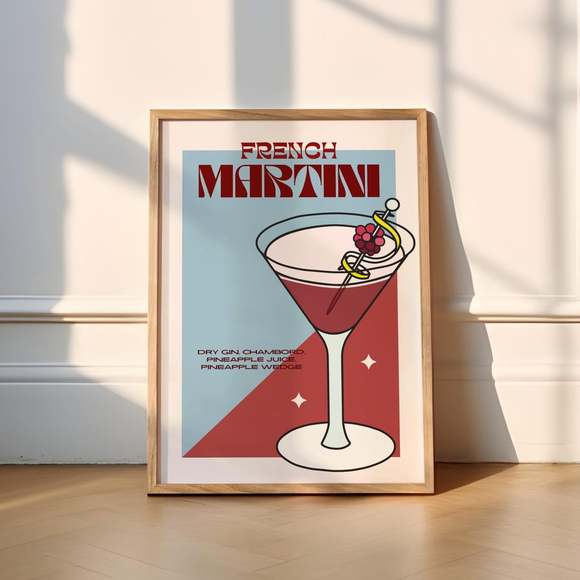 Modroom French Martini Print | Cocktails (Cocktail Prints, Kitchen ...