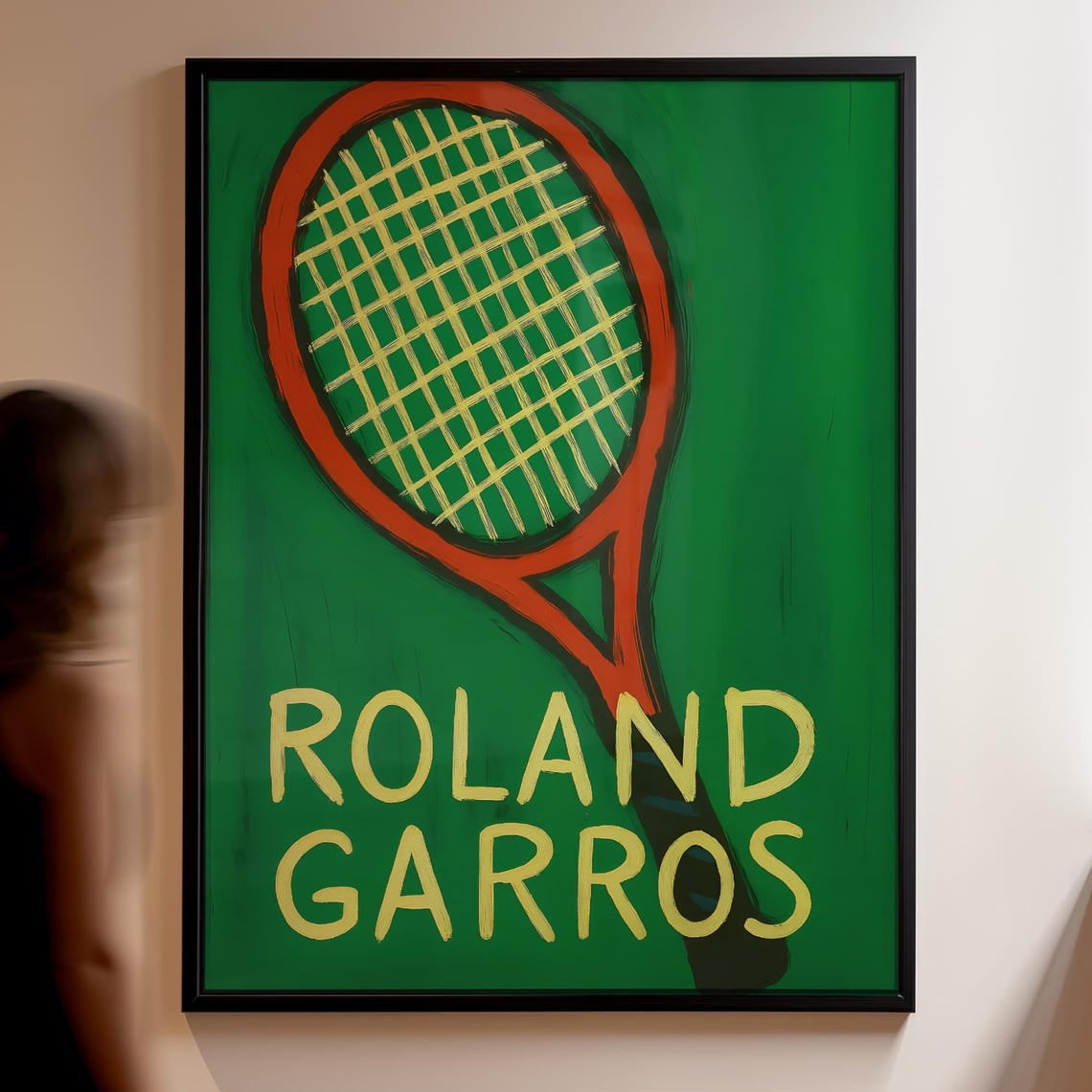 Modroom French Open Tennis Wall Art, French Open Poster, Sports Fan ...
