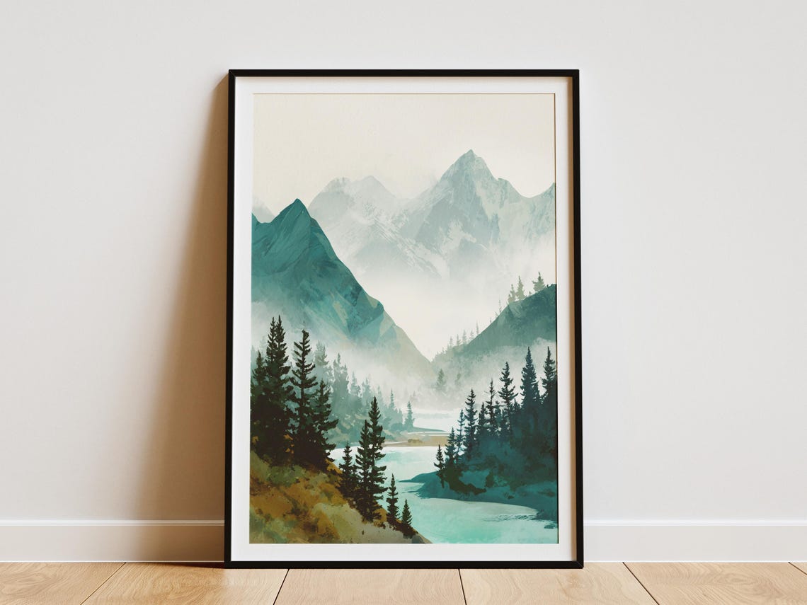 Modroom Gates Of The Arctic National Park Poster Alaska Landscape Art ...