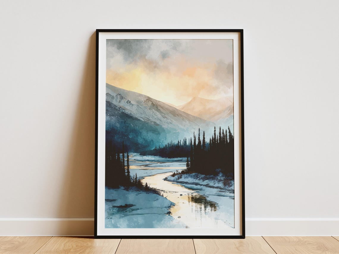 Modroom Gates Of The Arctic National Park Poster Alaska Wilderness Art ...