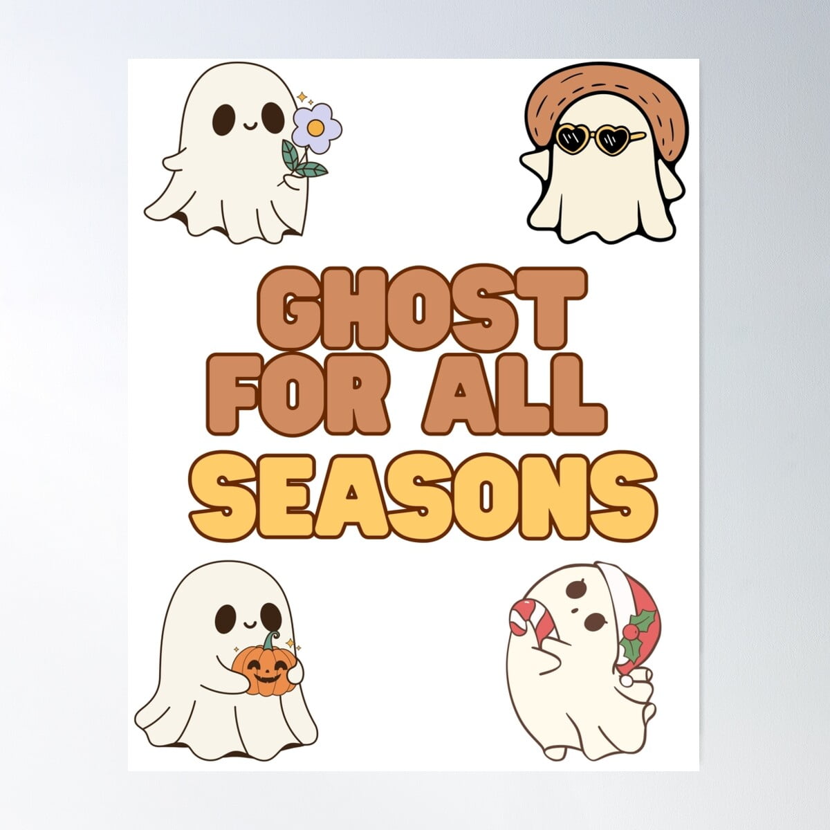Modroom Ghost For All Seasons Poster, Modern Decor, 8x12 UNFRAMED ...
