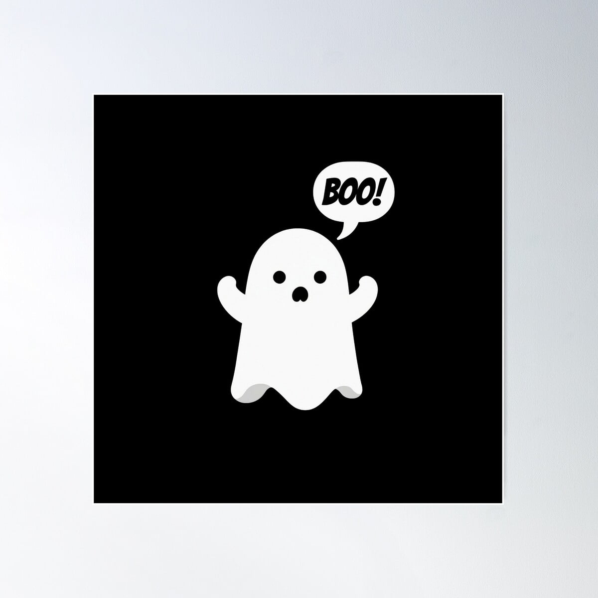 Modroom Ghost Of Disapproval Poster, Modern Decor, 16x16 UNFRAMED ...