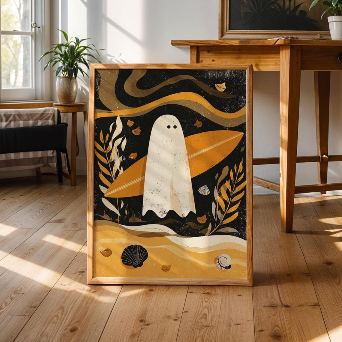 Modroom Ghost Surfer Poster Costume Party Beach Decor Surf Ghost Poster ...