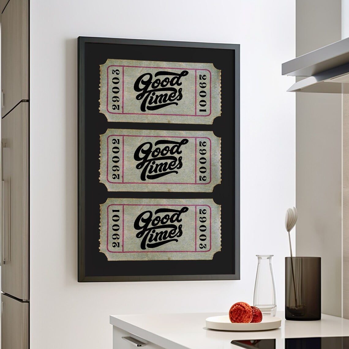 Modroom Good Times Ticket Stub Art Print, Vintage Ticket Preppy Bar ...