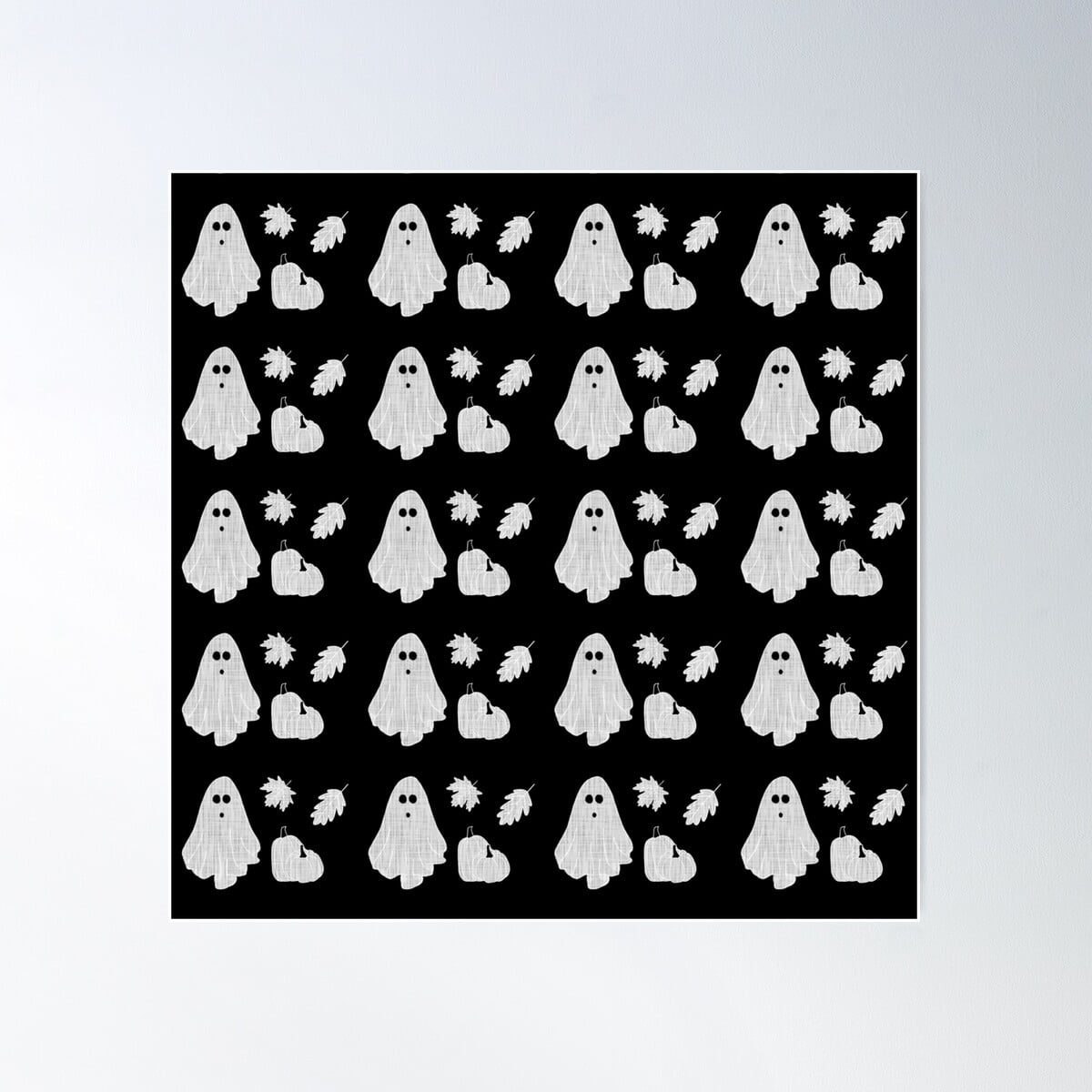 Modroom Gray Ghost Pattern Poster, Modern Decor, 16x16 UNFRAMED ...