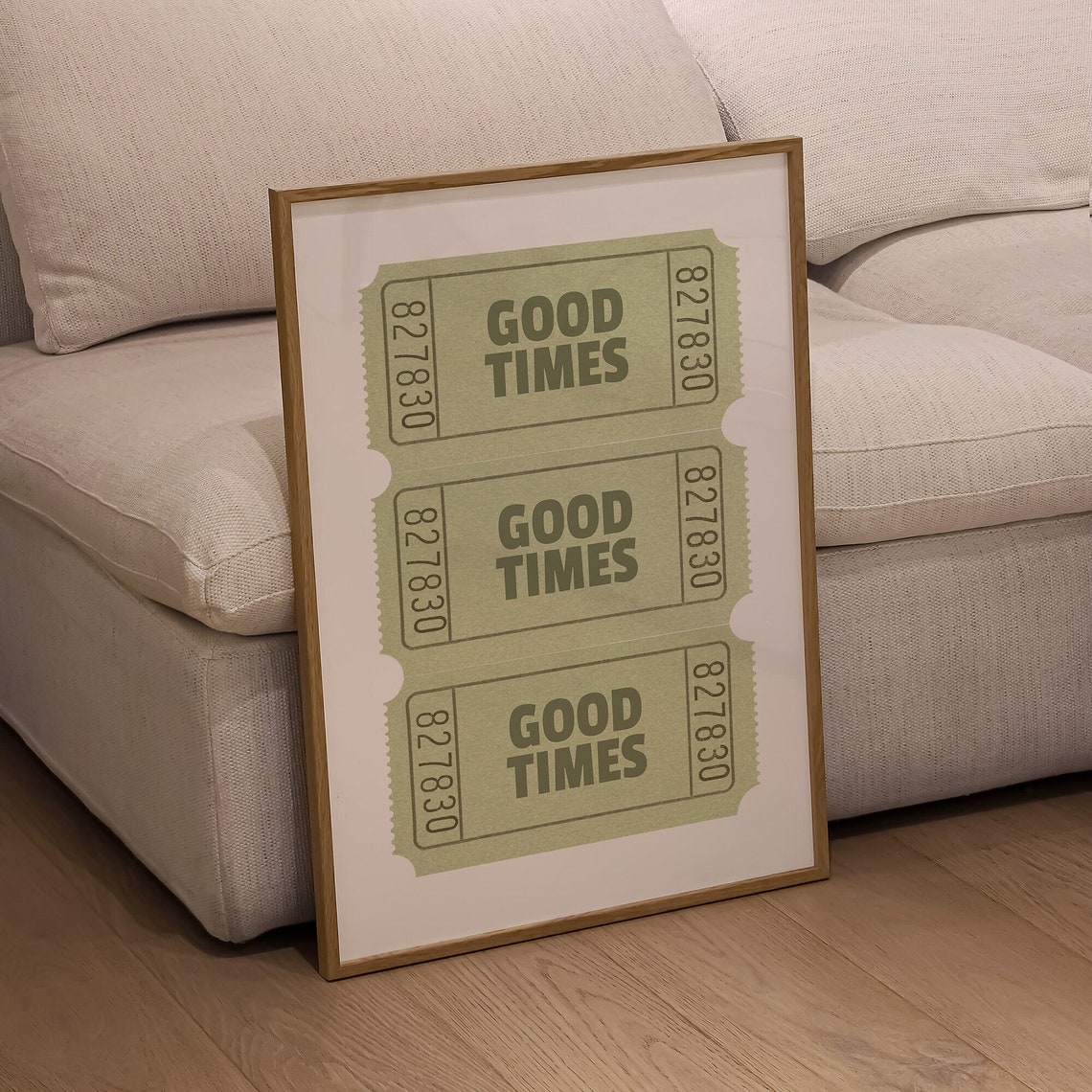 Modroom Green Art Prints Good Times Wall Art Green Wall Art Sage Green ...