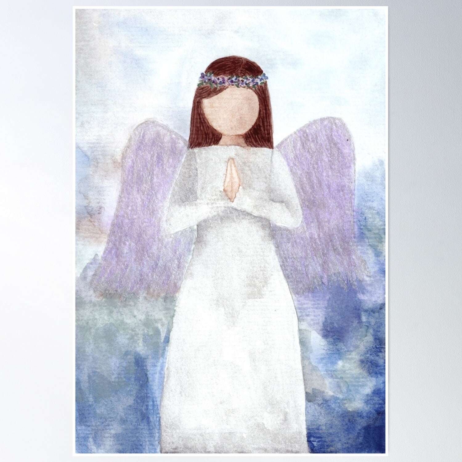 Modroom Guardian Angel Poster Wall Art, Modern Wall Decor, 24x36 ...