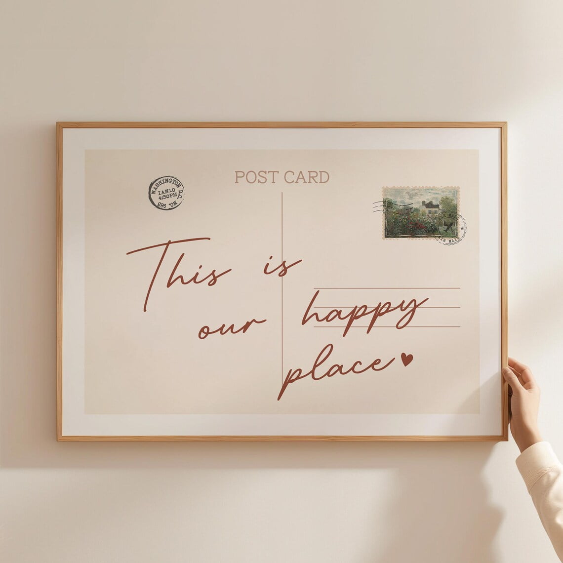 Modroom This Is Our Happy Place Vintage Postcard Poster Trendy ...