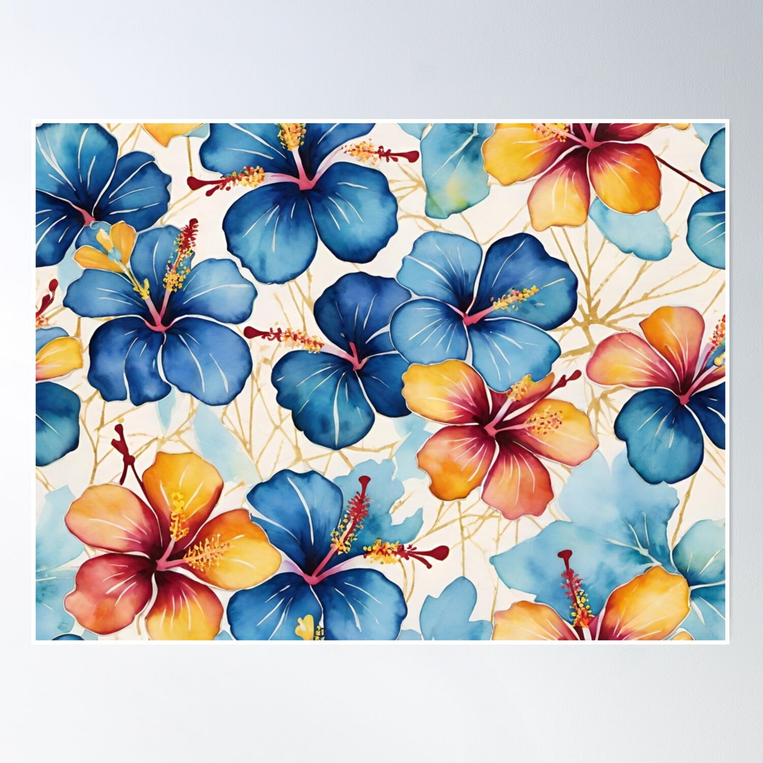 Modroom HauʻOli Aloha Poster Wall Art, Modern Wall Decor, 24x36 ...