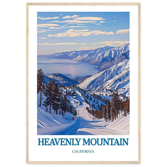 Modroom Heavenly Mountain Resort Poster Heavenly Ski Resort Art Prints ...